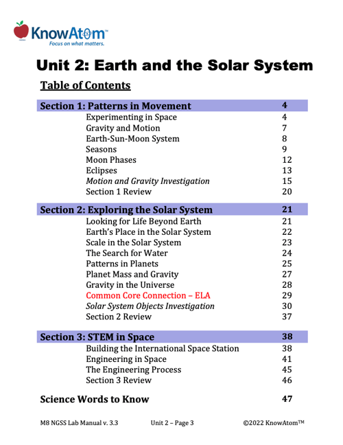 Exploring the Earth-Sun-Moon System | 8th Grade Science Lessons