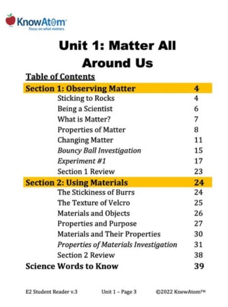 Exploring Matter and Properties in 2nd Grade Science | KnowAtom