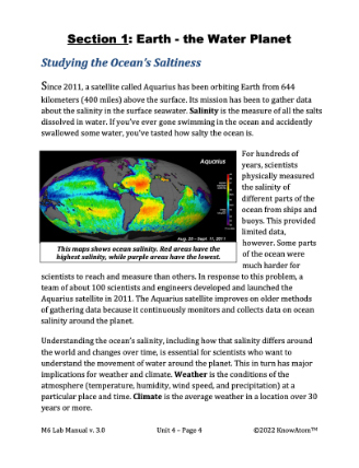 Ocean Salinity and Density | Understanding Water Cycle Variations ...
