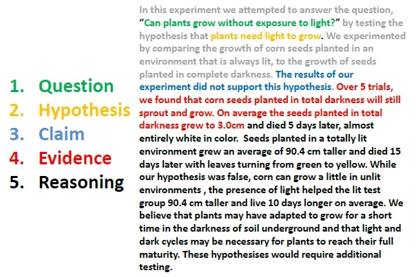Claim-Evidence-Reasoning in the Context of K-12 Science and Engineering