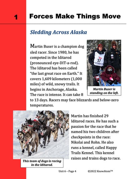 Friction and Motion | Understanding Energy Systems in Dog Sledding ...