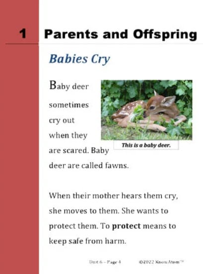 Studying Parent & Offspring Behaviors | 1st Grade Science Lessons