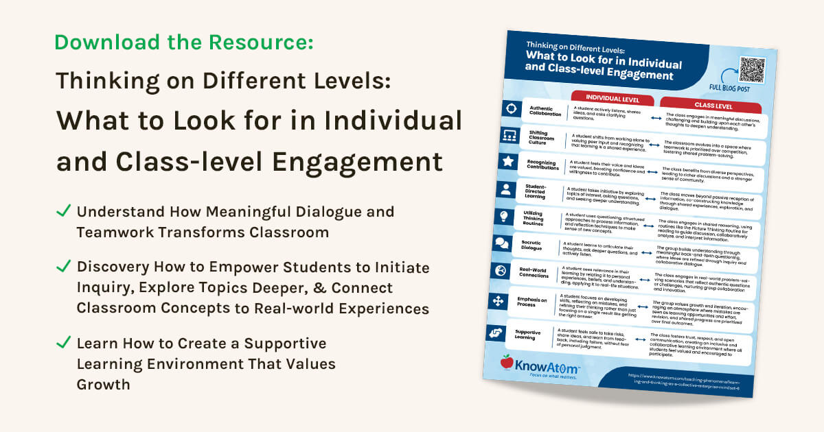 Thinking on Different Levels | Individual & Class-level Engagement
